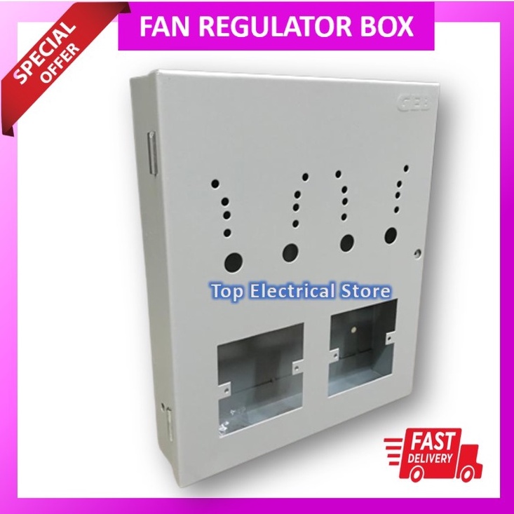GEB METAL SWITCH & FAN REGULATOR BOX (2R2S) | Shopee Malaysia