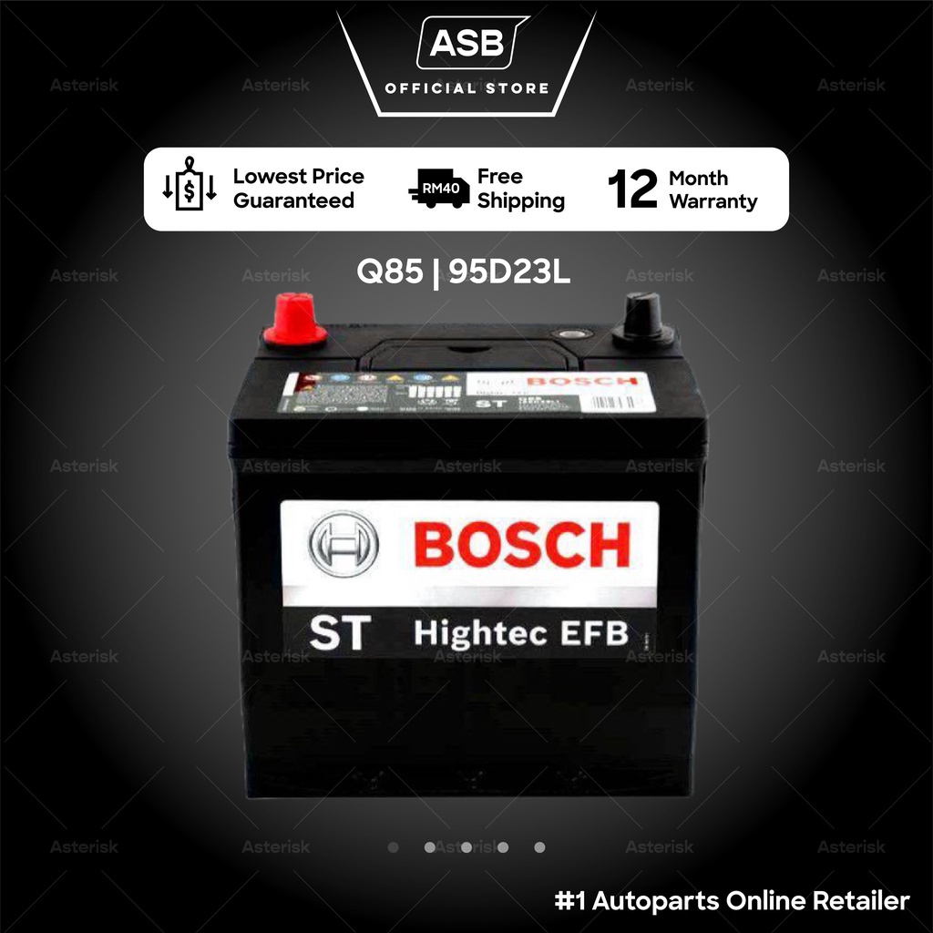 BOSCH Q85 - 95D23L (EFB) - Stop Start Battery - MAZDA 2, 3, 6, CX3, CX5, i-stop, Biante TOYOTA ...