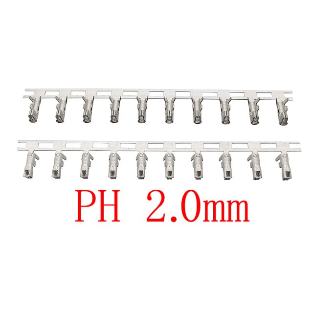 50Pcs PH2.0 2 Pin 2.0mm Pitch Female Socket Plastic Shell Housing Terminals Header Connector for ...