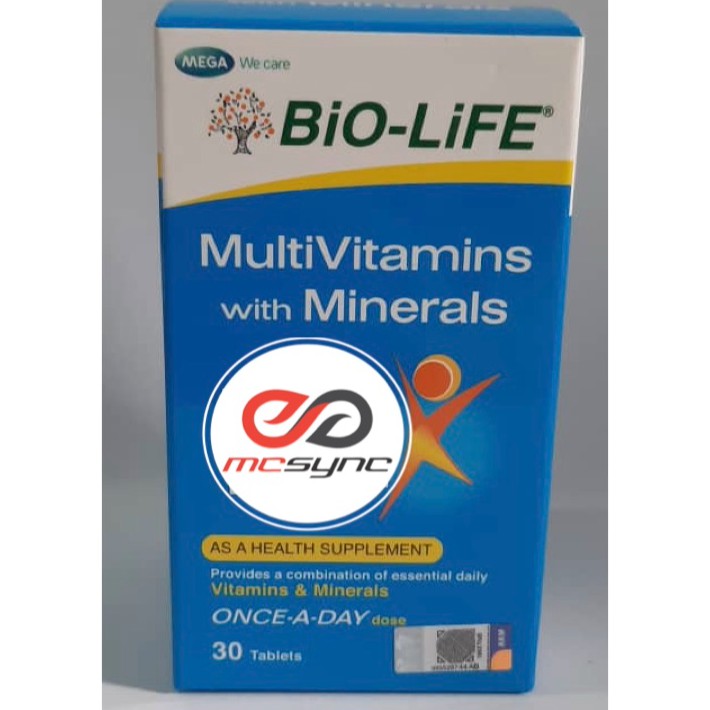 Bio-Life MultiVitamins with Minerals (30 tablets) | Shopee Malaysia