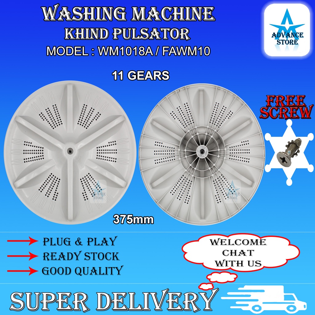 WM1018A / FAWM10 = ORIGINAL WASHING MACHINE KHIND PULSATOR | Shopee ...
