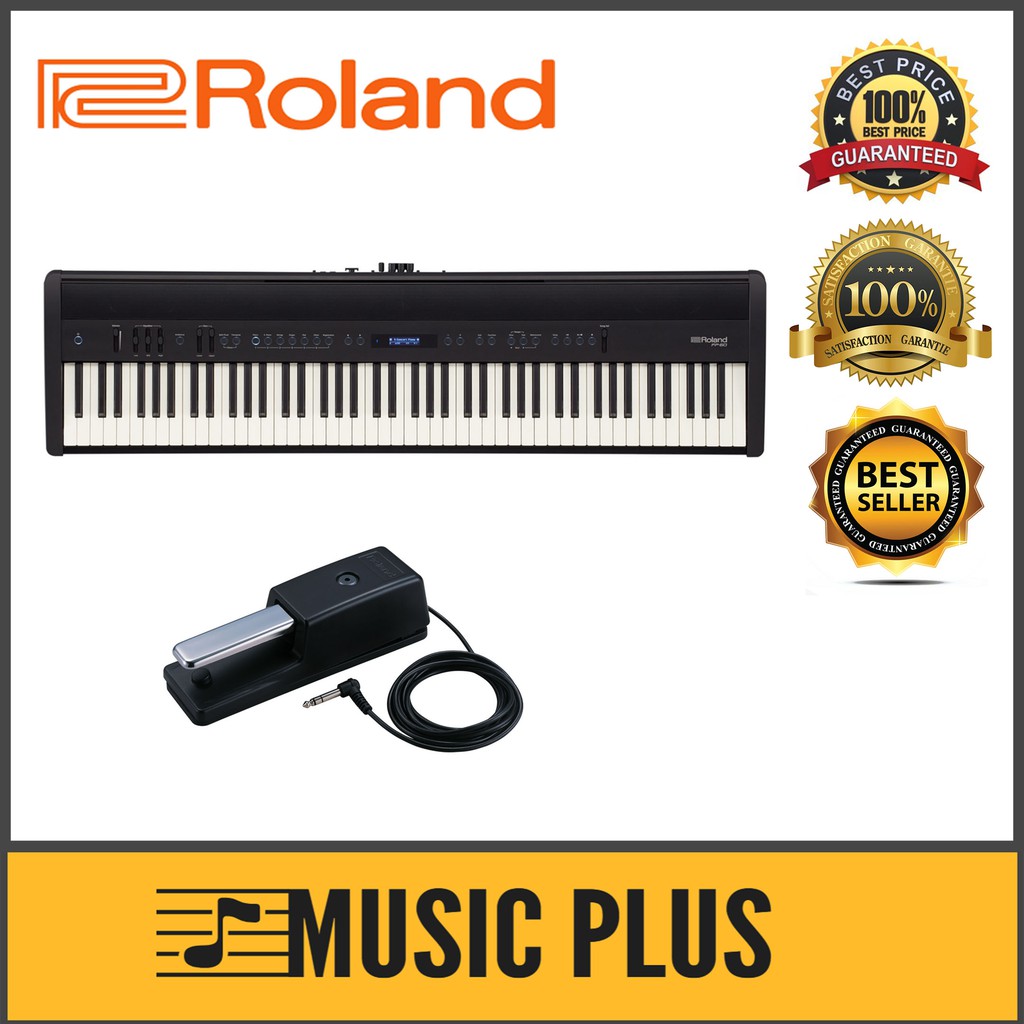 Roland FP-60 88-key Portable Digital Piano with Roland DP-10 Pedal and ...