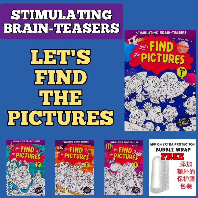 STIMULATING BRAIN-TEASERS - LET'S FIND THE PICTURES (PURPLE TOP) - MIND ...