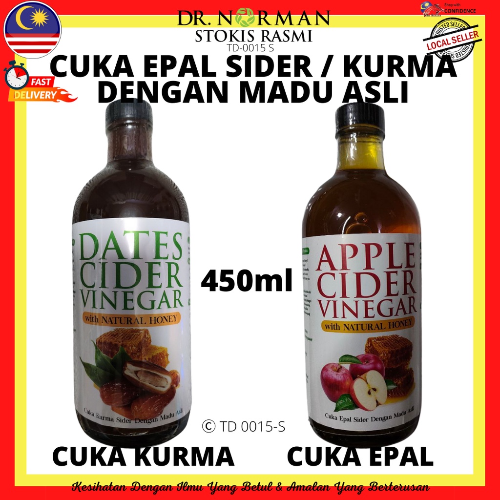 Dr Norman - Cuka Kurma/ Cuka Epal Dengan Madu Asli & Cuka Kurma Ajwa ...