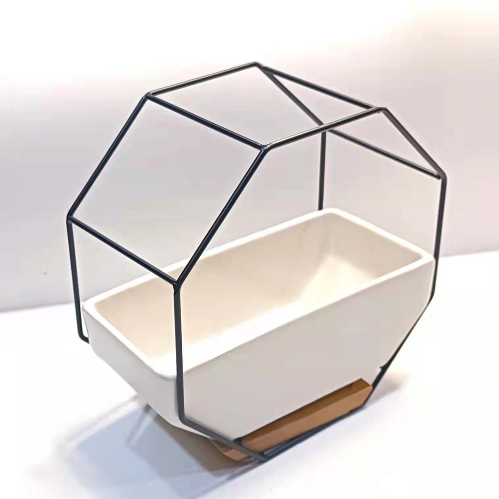 [Ready Stock] Modern Garden Indoor/Outdoor Flower Pot (Octagon Design ...