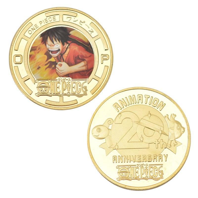 One Piece Commemorative Coins Anime Collection Gold foil leaf Gift ...