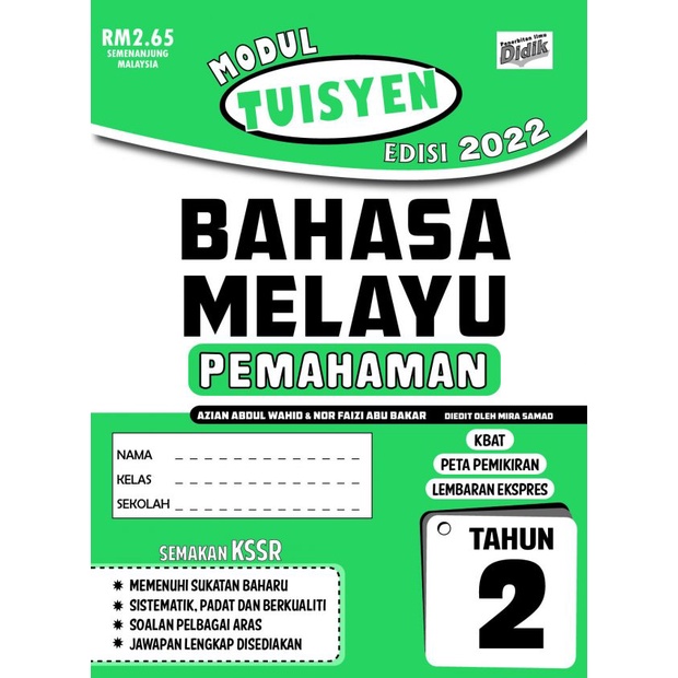Modul Tuisyen Edisi 2022 Buku Latihan Bahasa Melayu Darjah 1 - Darjah 6 ... Modul Tuisyen Edisi 2022 Buku Latihan Bahasa Melayu Darjah 1 - Darjah 6 ...