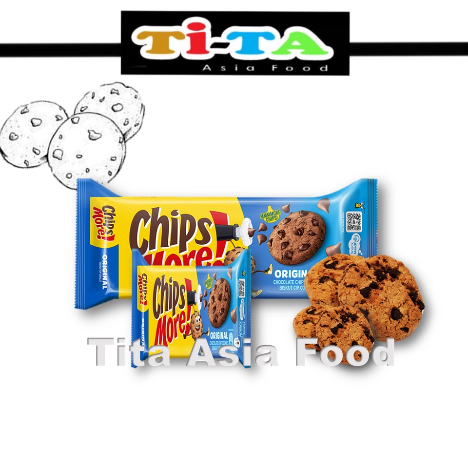 Tita[HALAL] Chips More ! Original/double choco/hazelnut chocolate chips ...