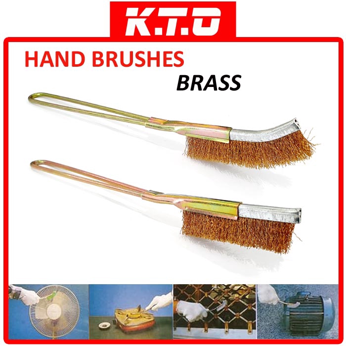22CM BRASS MINI HANDY WIRE BRUSH HAND SCRATCH CLEANING / BERUS GOSOK ...