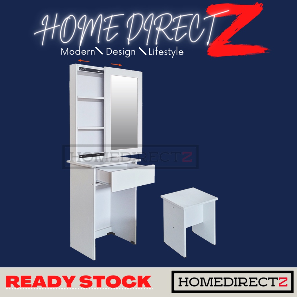 HDZ Dressing Table With Mirror/ Bedside Table/ Meja Solek/ Meja Makeup ...