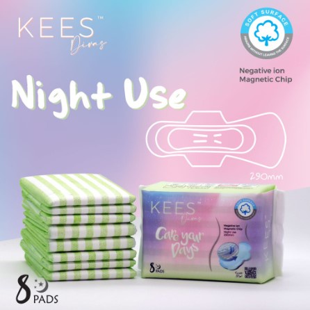 HALAL HUB KEES Sanitary Pad Negative Ion Pad 负离子卫生棉 Premium Ultra Thin ...