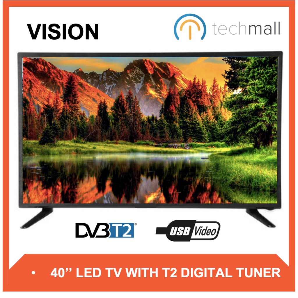 Vision 40'' FULL HD LED TV WITH T2 DIGITAL TUNER (2 YEARS WARRANTY ...