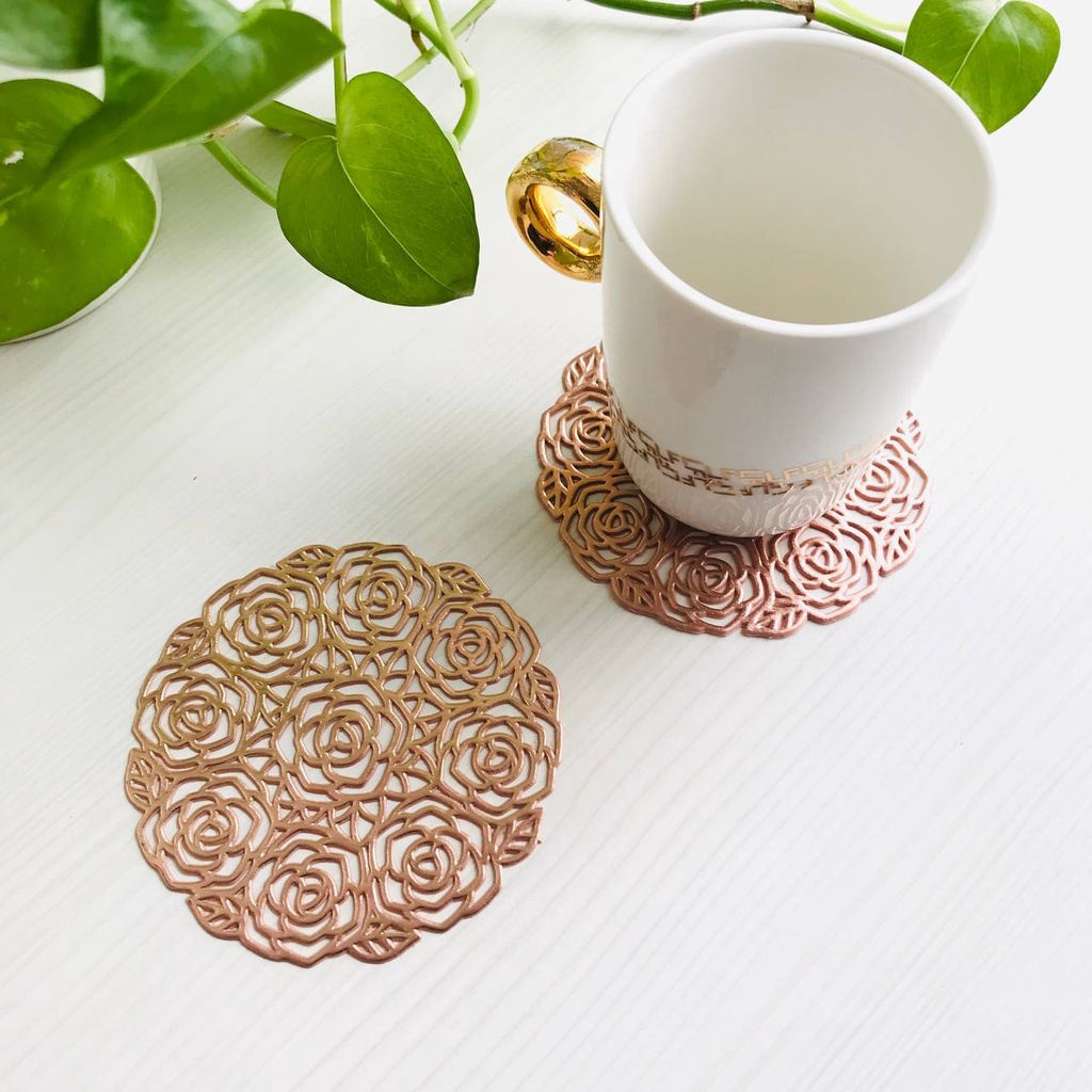 Deco Alas Cawan Coaster Tahan PanasPVC Cup Mat Restaurant Dining Table ...