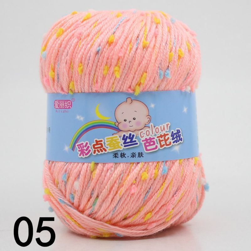 Benang Kait Dot Yarn Crochet Yarns Knitting Yarn Benang Soft Berry Dot ...