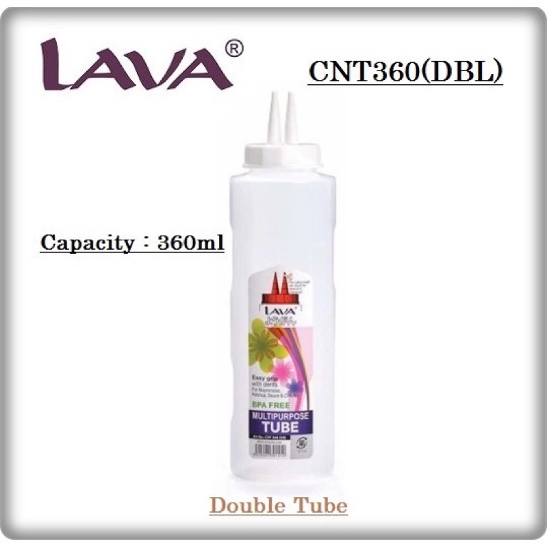 Lava 180ml 360ml Squeeze Bottle Condiment Dispenser /Acuan Botol Roti ...