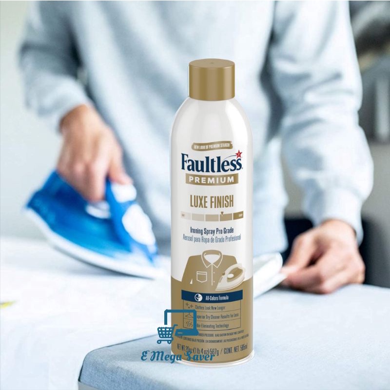 🇺🇲Faultless Premium Luxe Ironing Spray Starch 567g (20oz) | Shopee Malaysia