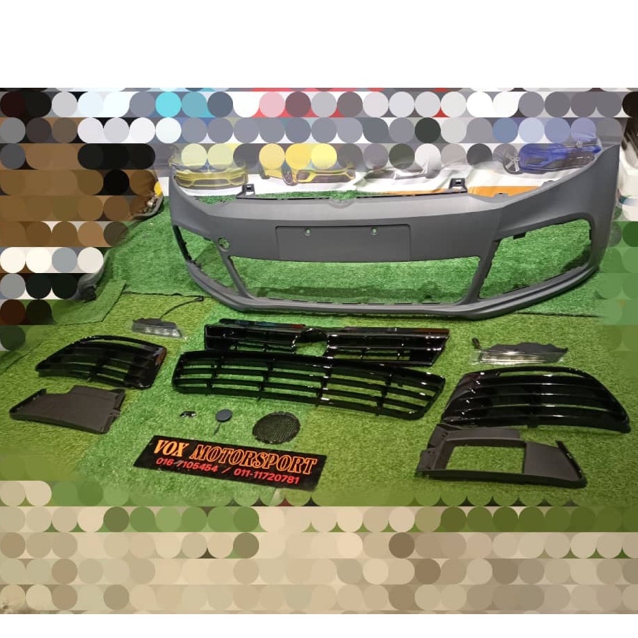 volkswagen polo r front bumper depan fit untuk all polo replace upgrade ...