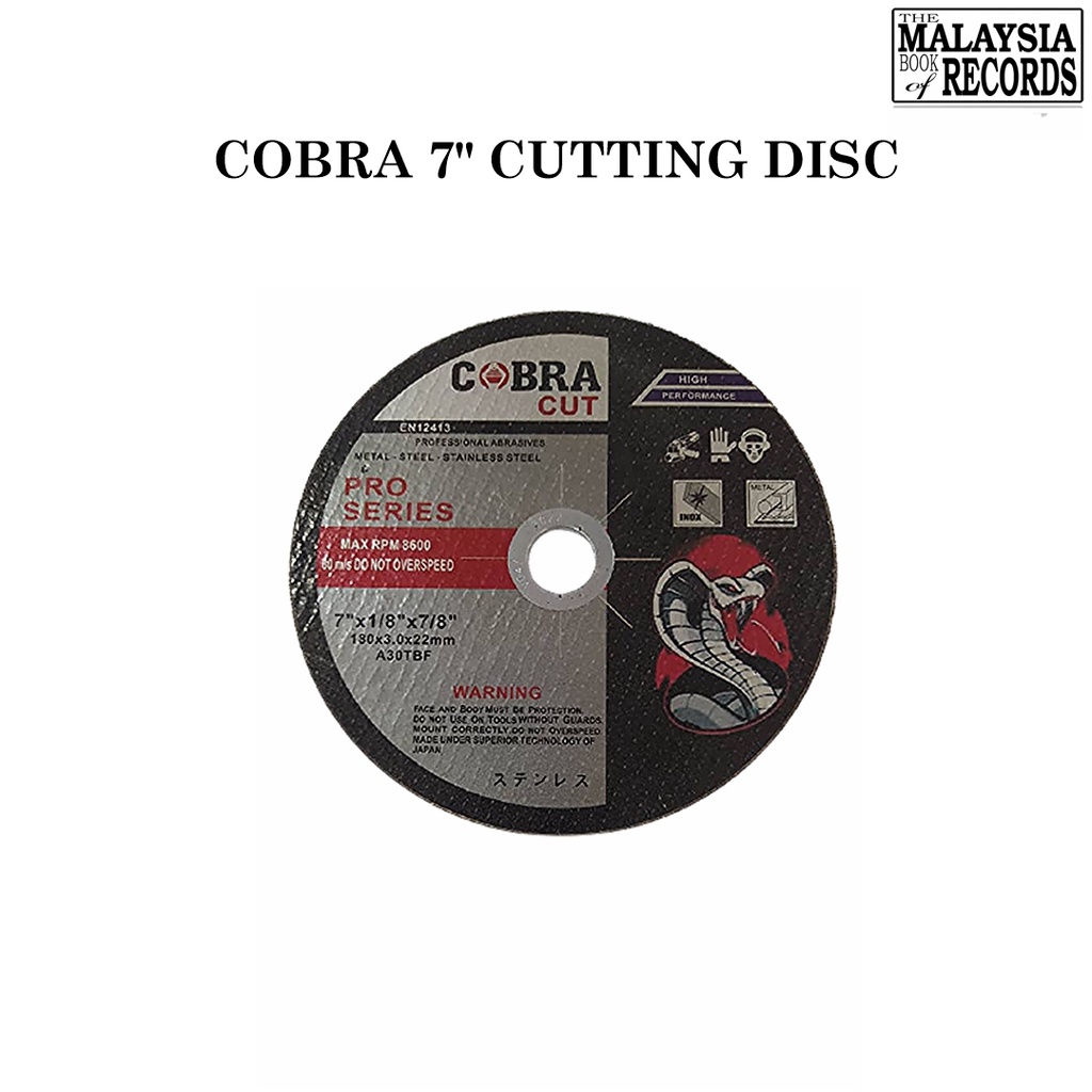 COBRA 7" CUTTING DISC (25PCS) | Shopee Malaysia
