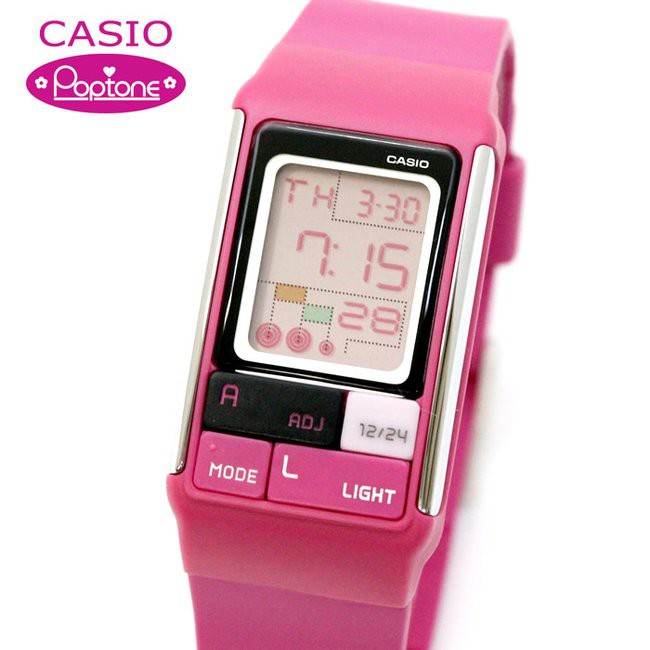 CASIO POPTONE ORIGINAL PINK DIGITAL WATCH FOR WOMEN LDF-52-4A | Shopee ...