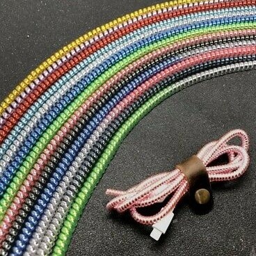 Plating 1.1M Cable Charger Protector Earphone USB Data Line Protector ...