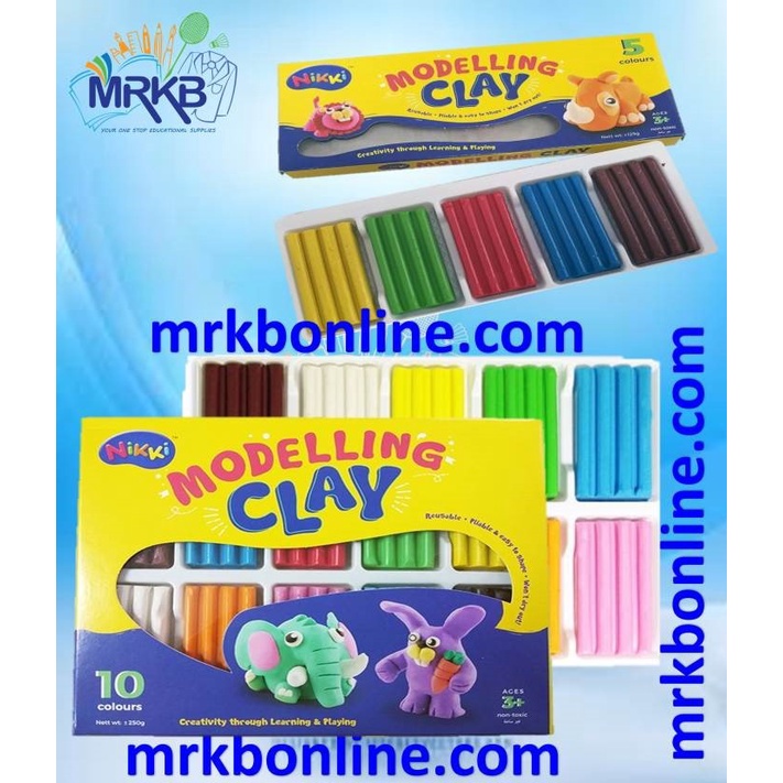 Nikki Modelling Clay (5 / 10 Colours ) | Shopee Malaysia