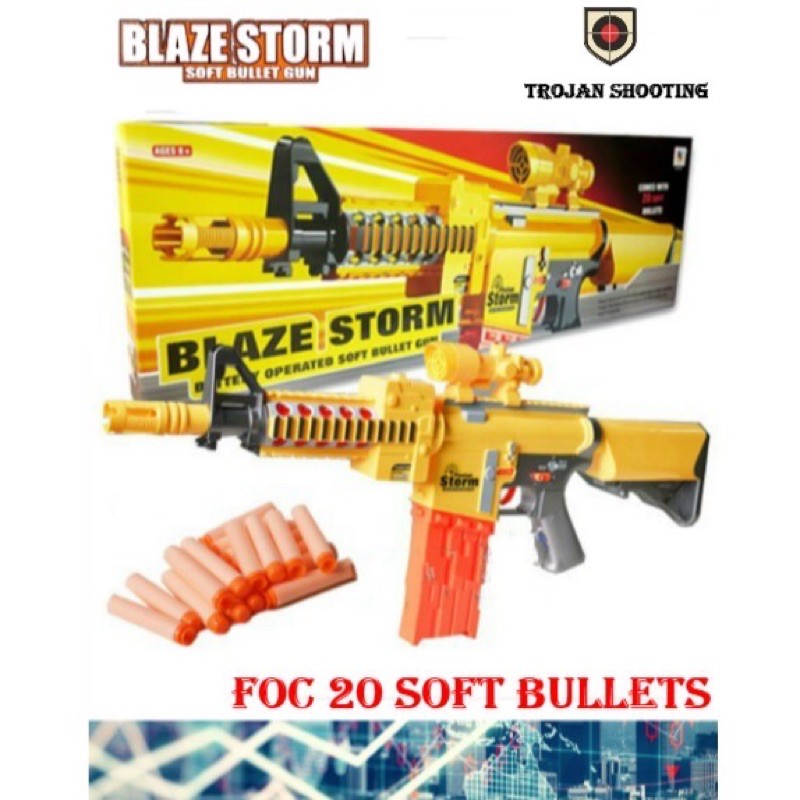 🔥Malaysia Ready Stock🔥Original Blaze Storm Semi-Automatic Soft Bullet ...