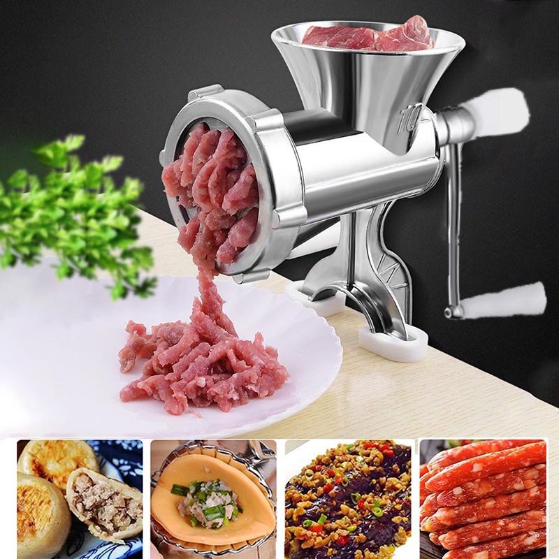 Manual Meat Grinder Kitchen Mincer Heavy Duty Kitchen Chef Cook Butcher ...