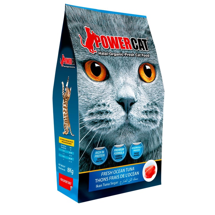 PowerCat Fresh Ocean Tuna 8kg Cat Food (HALAL, ORGANIC) | Shopee Malaysia