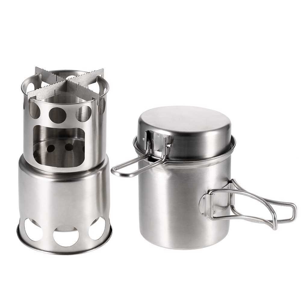 [Ready Stock] Portable Camping Stove Combo Wood Burning Stove and ...