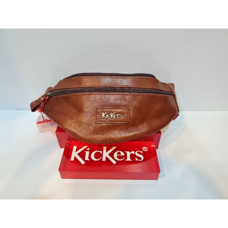 Kickers genuine leather men's pouch bag(1KIC-W78678) | Shopee Malaysia