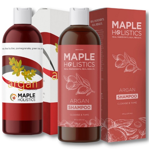 [ iiMONO ] Maple Holistics Argan Oil Shampoo | Conditioner - Sulfate ...