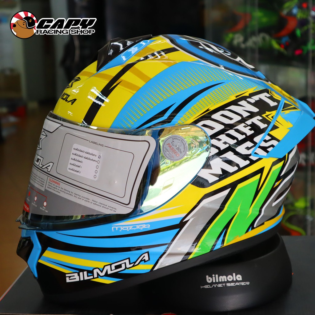 Bilmola Helmet Rapid S Model Dont shift miss Blue Color Big Rear ...
