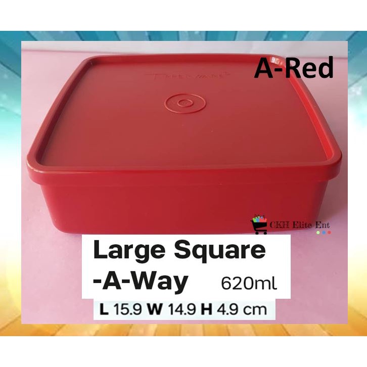 Tupperware Large Square Away 620ml | Shopee Malaysia