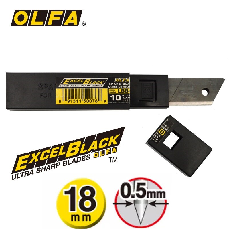 OLFA Excel Black Ultra Sharp Blades LBB-10 (Ready Stock) Import from Japan | Shopee Malaysia