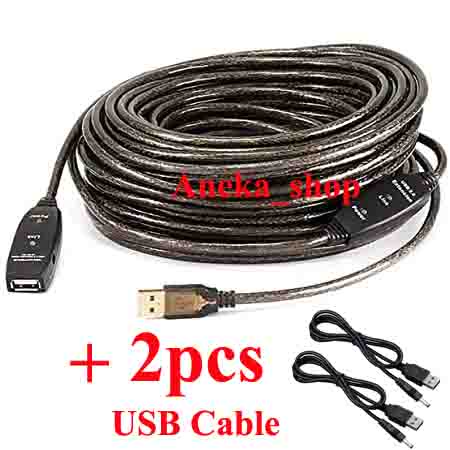 USB 2.0 Extension 15m 20m Booster Repeater Extender Cable 15meter ...