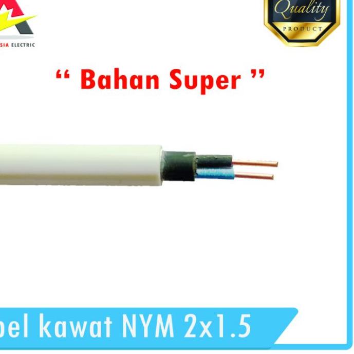 Nym Super Wire Electrical Cable 2x1.5 (50 Meters) | Shopee Malaysia
