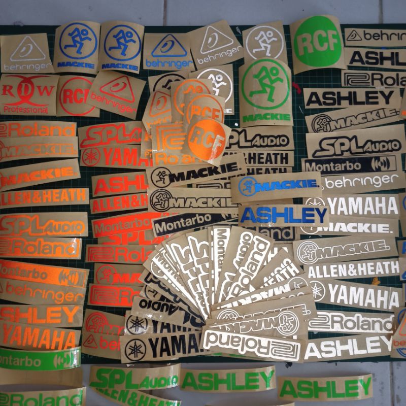 Sticker Cutting Audio Music Logo / Yamaha Music, Monster, Bluetooth ETC ...