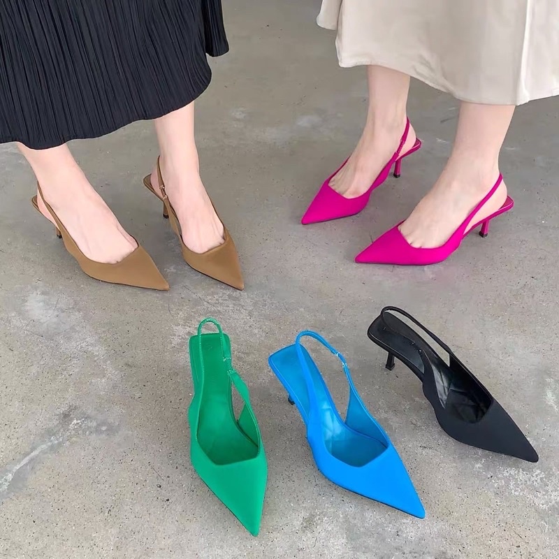HIGH-HEELS POPLAIN STYLE ( READY STOCK 🇲🇾 ) | Shopee Malaysia