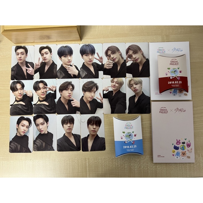 (Ready Stock) Stray Kids SKZ Green Project Official Photocards Nacific ...