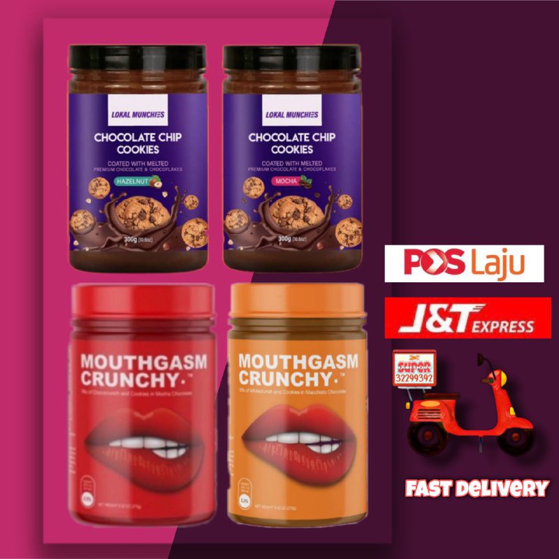 [POSTAGE EVERYDAY] MOUTHGASM CRUNCHY 300g | Shopee Malaysia