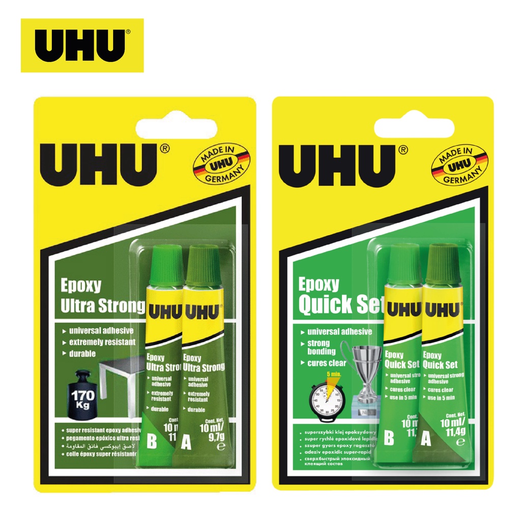 UHU Epoxy Quick Set / Ultra Strong (2 x 10ml) | Shopee Malaysia