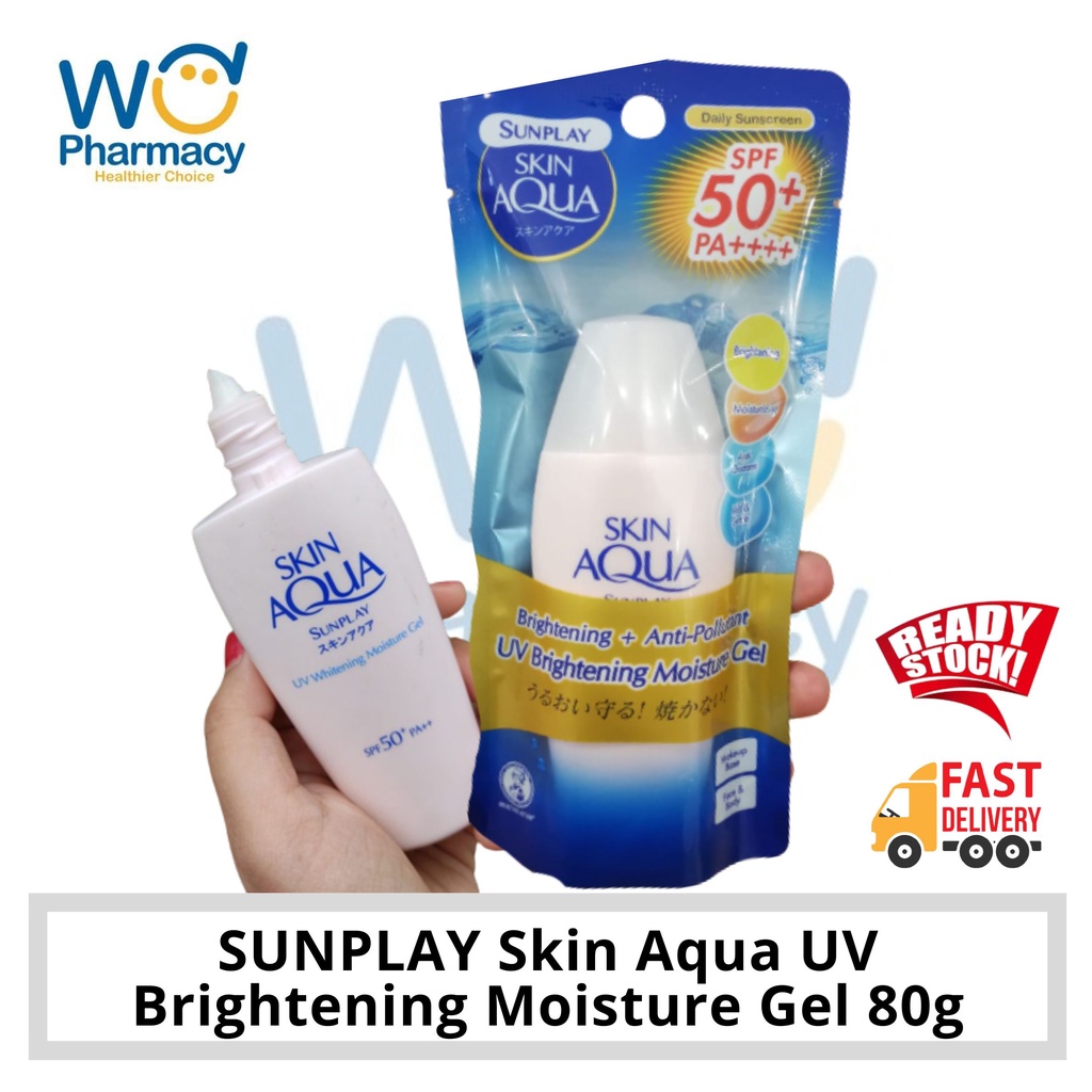 Sunplay Skin Aqua UV Brightening Moisture Gel SPF 50++++ 80g | Shopee Malaysia