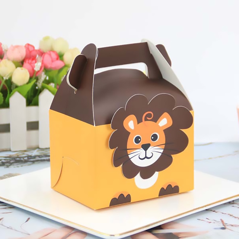 Safari Animals Favor Box Gift Box Paper Bags Animals Theme Birthday ...