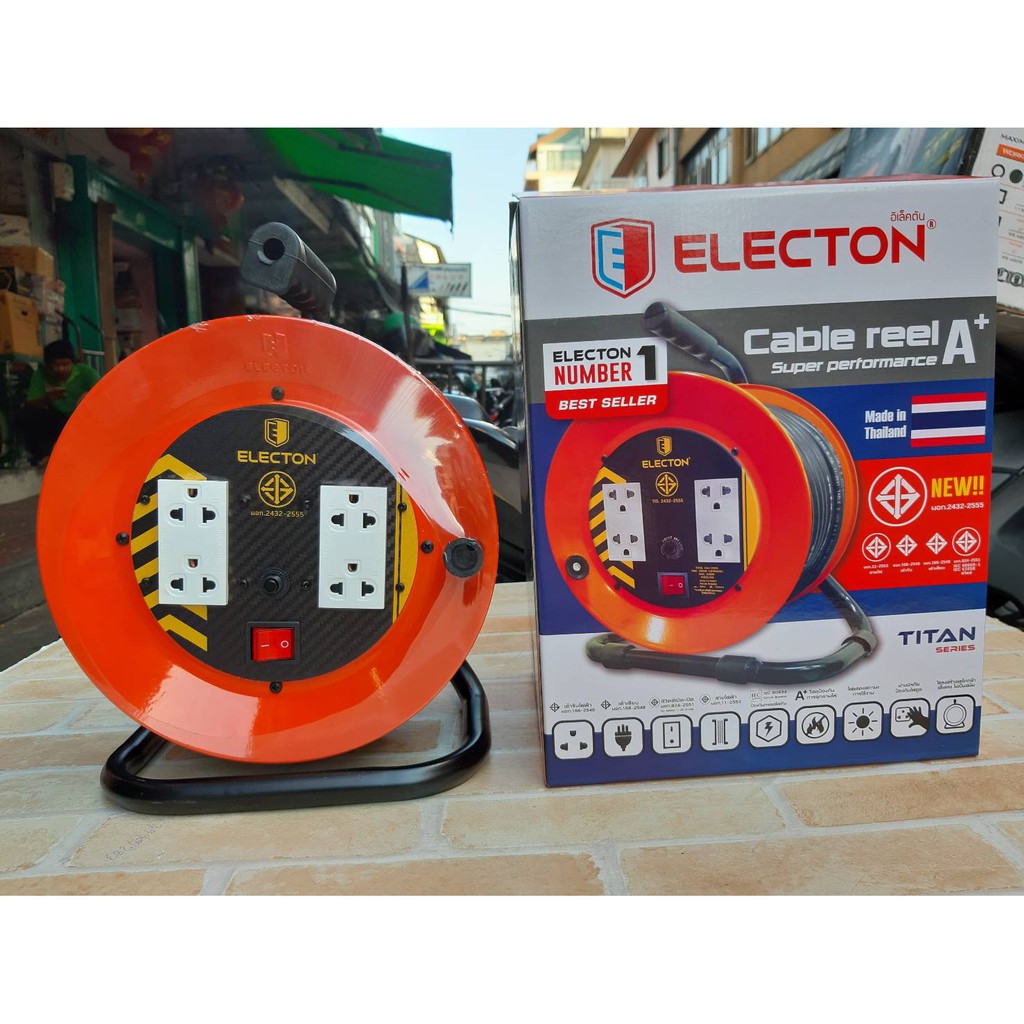 Electon Cable Castors Tis 2342-2555 Model EN1 VCT 3X1.5x20m | Shopee ...