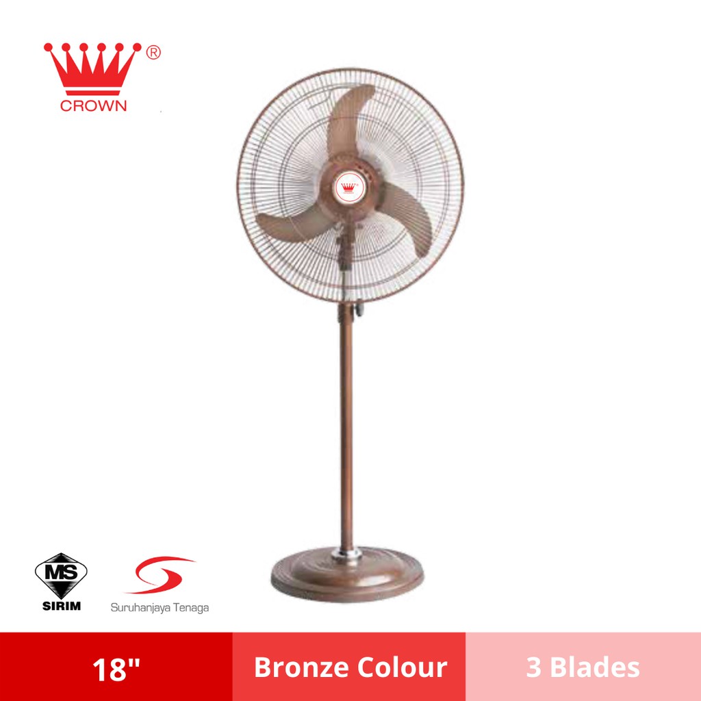CROWN 18" inch Heavy Duty Industrial Stand Fan/ Kipas Berdiri 工业风扇 ...