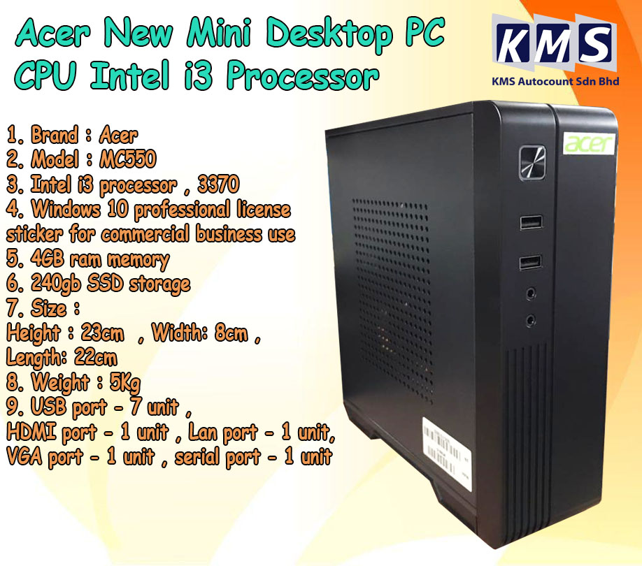 Acer New Mini Desktop PC CPU Intel i3 Processor | Shopee Malaysia