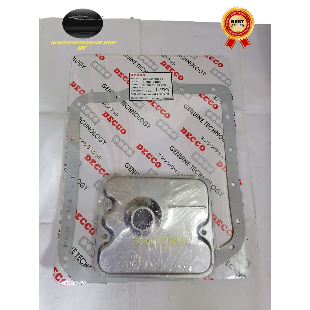 TOYOTA HARRIER 2WD 2.4 MCU10 AUTO TRANSMISSION FILTER KIT SET | Shopee ...