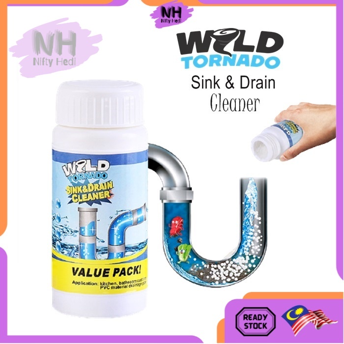 Pencuci Sinki & Saliran Tersumbat | Wild Tornado Powerful Sink & Drain ...