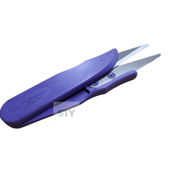 STY Yarn Scissors Plastic Handle Thread Cutter Stationery Gunting ...
