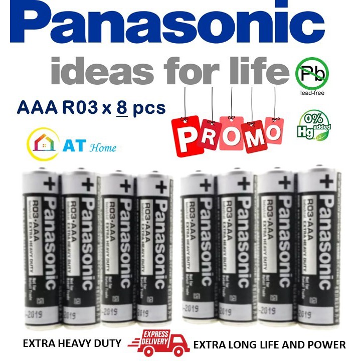 Panasonic Batteries Industrial Extra Heavy Duty Battery Remote Control ...
